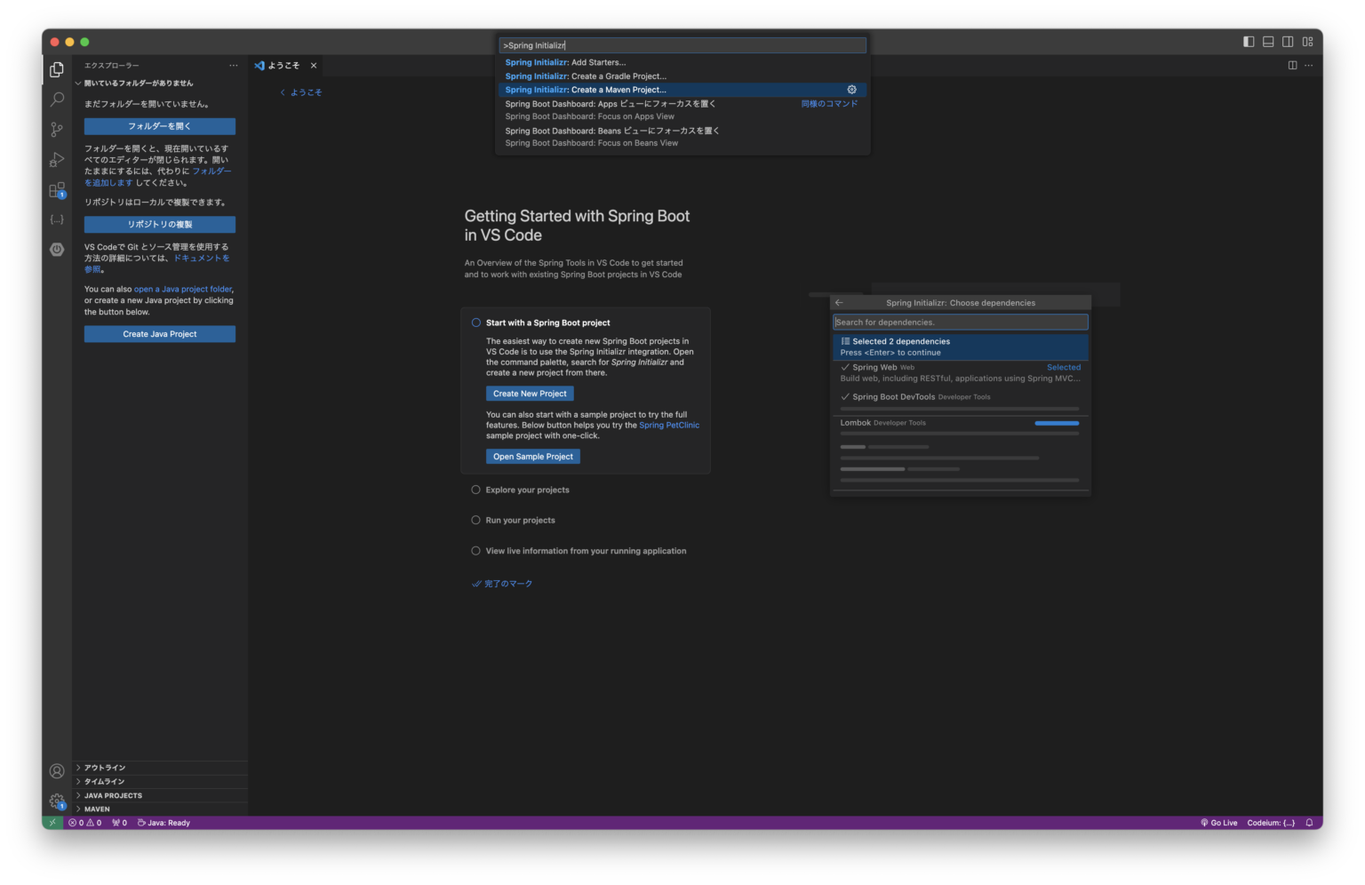 【VSCode】SpringBootの環境構築 | いなかdeMac